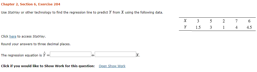 Solved Chapter 2 Section 6 Exercise 204 Use Statkey Or 3237