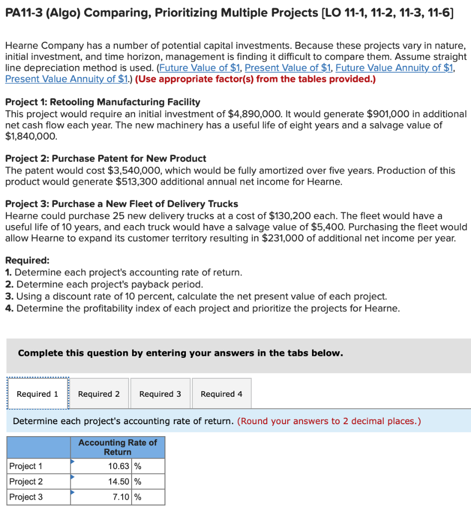Solved PA11-3 (Algo) Comparing, Prioritizing Multiple | Chegg.com