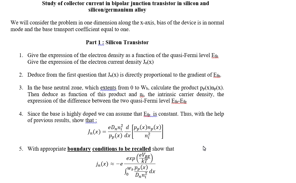 Solved Study of collector current in bipolar junction | Chegg.com