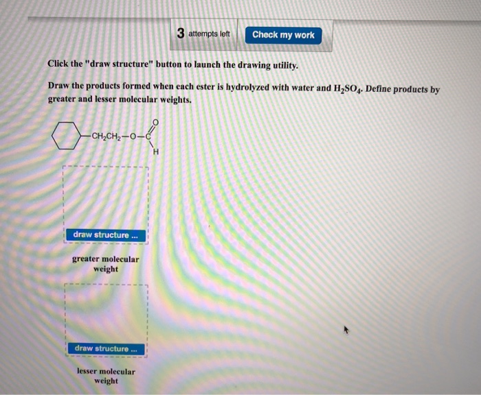 Solved 3 attempts let Check my work Click the "draw | Chegg.com
