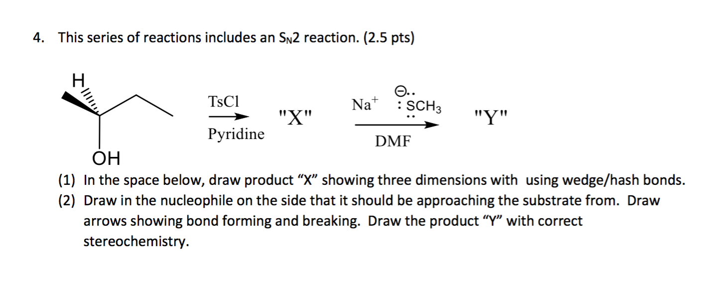 Solved 4. This series of reactions includes an Sn2 reaction. | Chegg.com