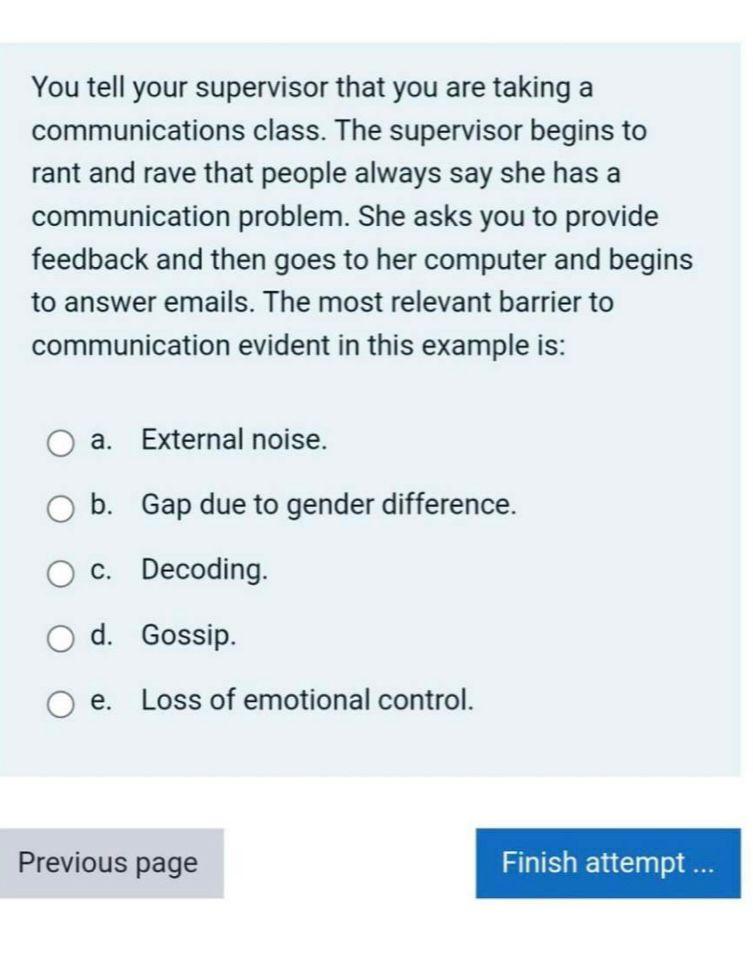 Solved You tell your supervisor that you are taking a | Chegg.com