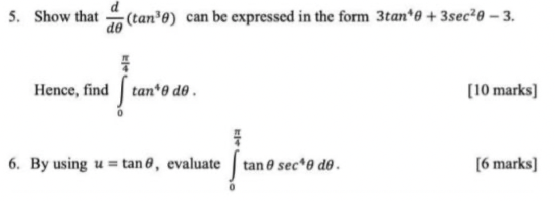 Solved 5. Show that (tan?) can be expressed in the form | Chegg.com