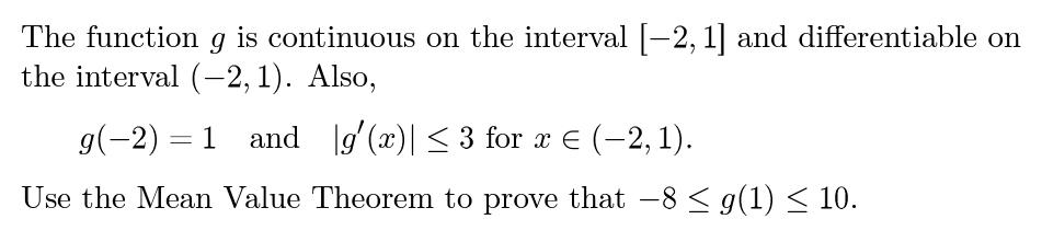 Solved The function g is continuous on the interval [−2,1] | Chegg.com