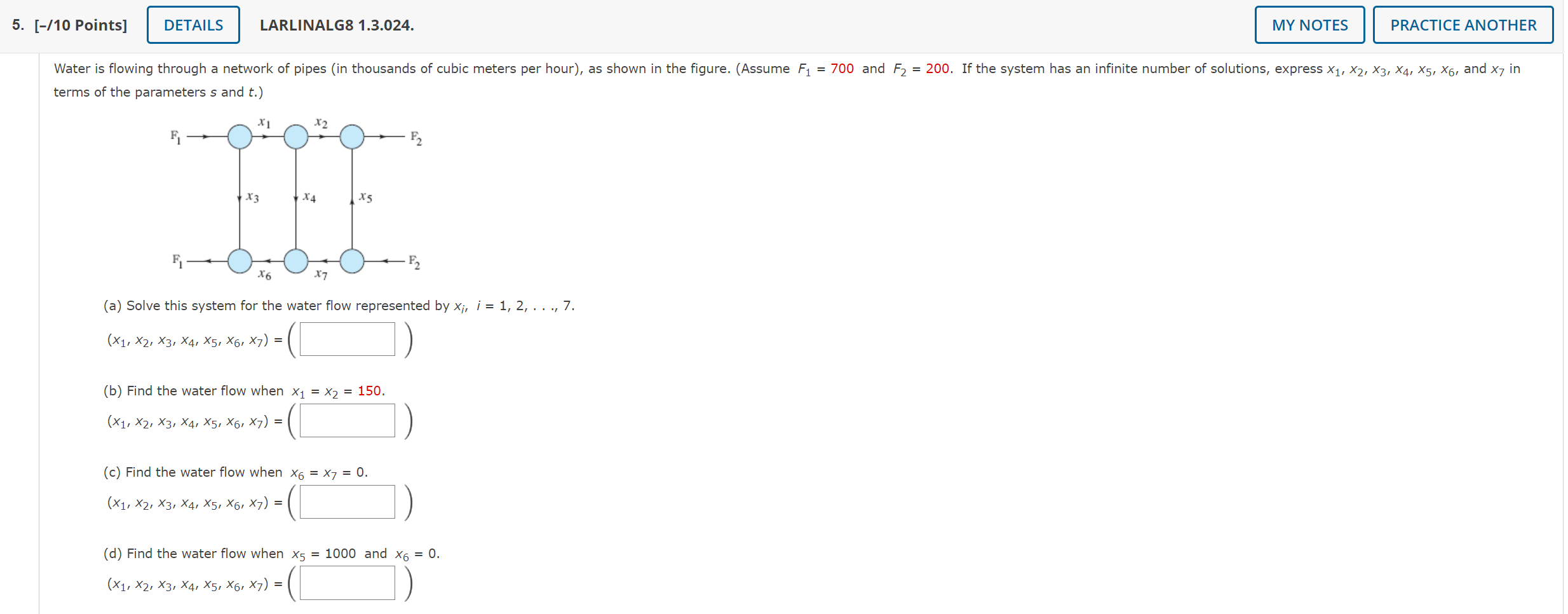 Solved 5. [-/10 Points] DETAILS LARLINALG8 1.3.024. MY NOTES | Chegg.com