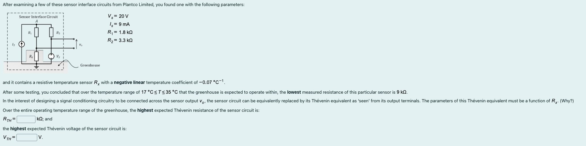 Solved \\[ \\begin{aligned} V_{s} & =20 \\mathrm{~V} \\\\ | Chegg.com