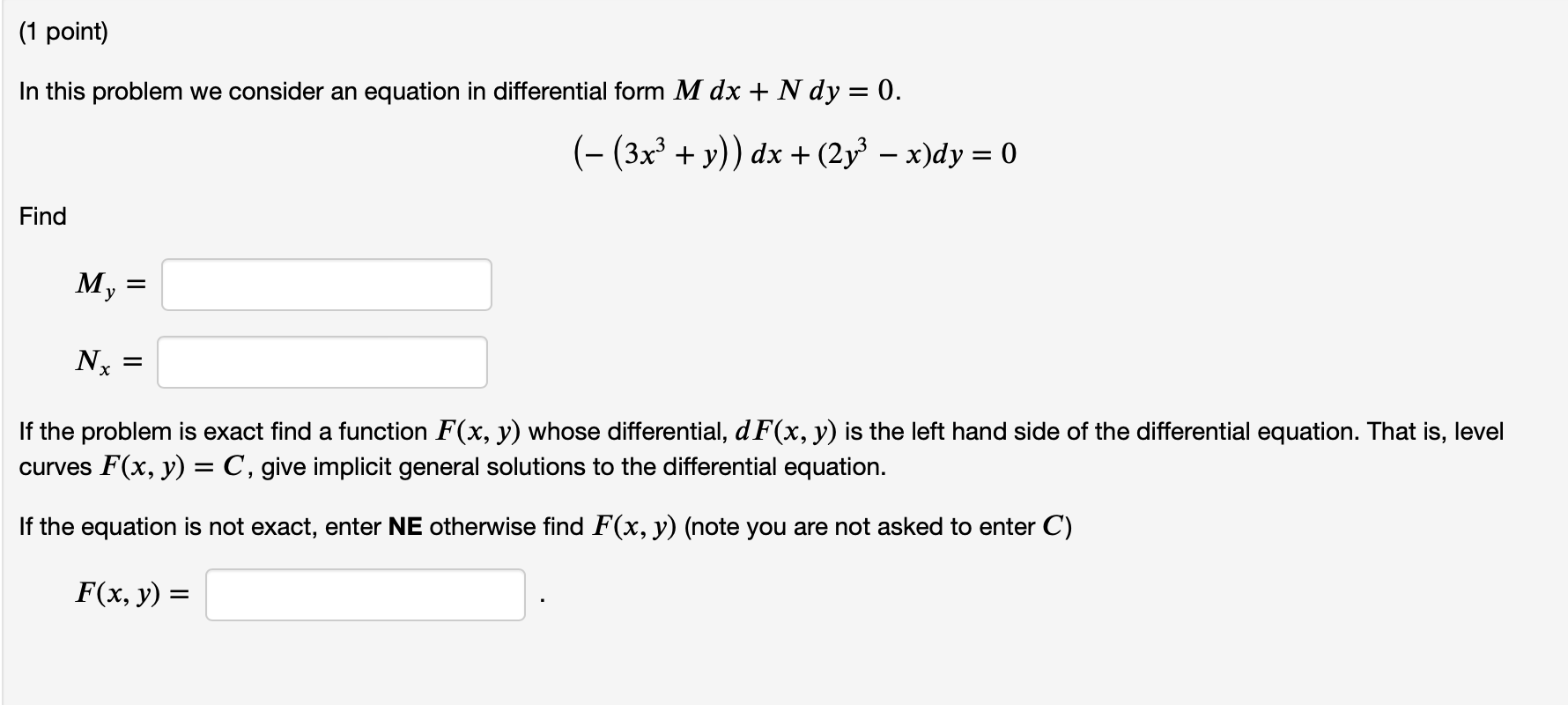 Solved In this problem we consider an equation in | Chegg.com