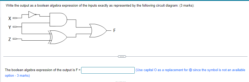 Solved The Boolean Algebra Expression Of The Output Is F 3307