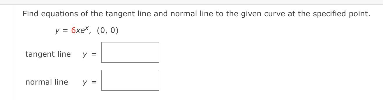 Solved Find Equations Of The Tangent Line And Normal Line To