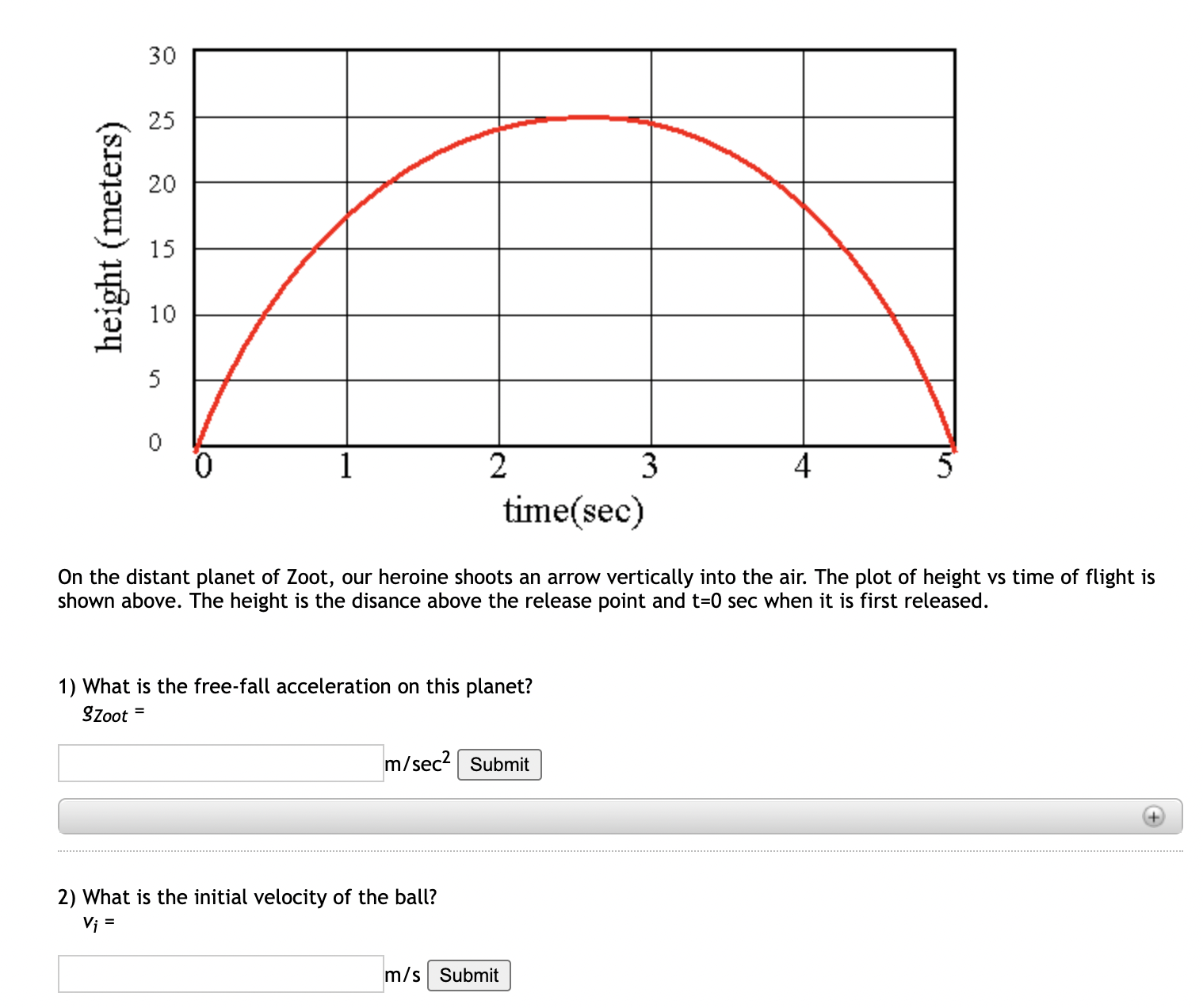 Solved On the distant planet of Zoot, our heroine shoots an | Chegg.com