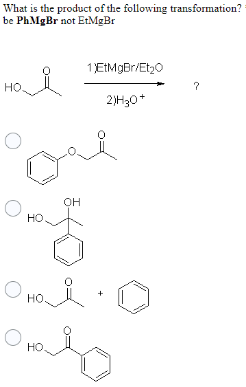 Solved What is the product of the following transformation? | Chegg.com