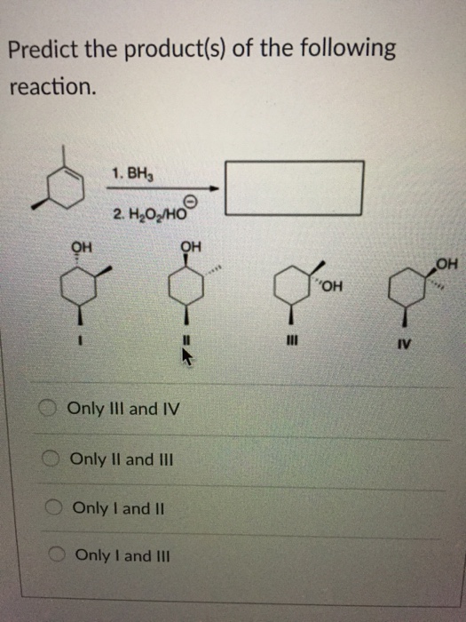Solved Predict the product(s) of the following reaction. 1. | Chegg.com