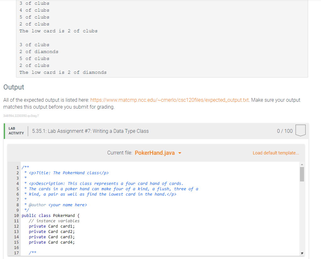 Overview In this lab, you will be creating a class to | Chegg.com