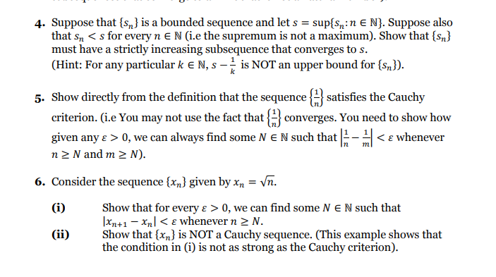 Solved 4. Suppose that {sn} is a bounded sequence and let | Chegg.com