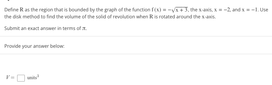 Solved Define R as the region that is bounded by the graph | Chegg.com