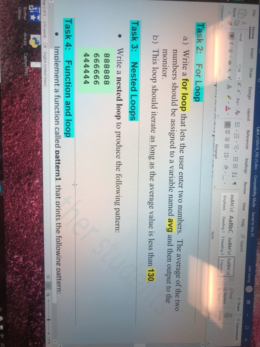 Solved Hi,Please help me doing task 3 in Python using nested | Chegg.com