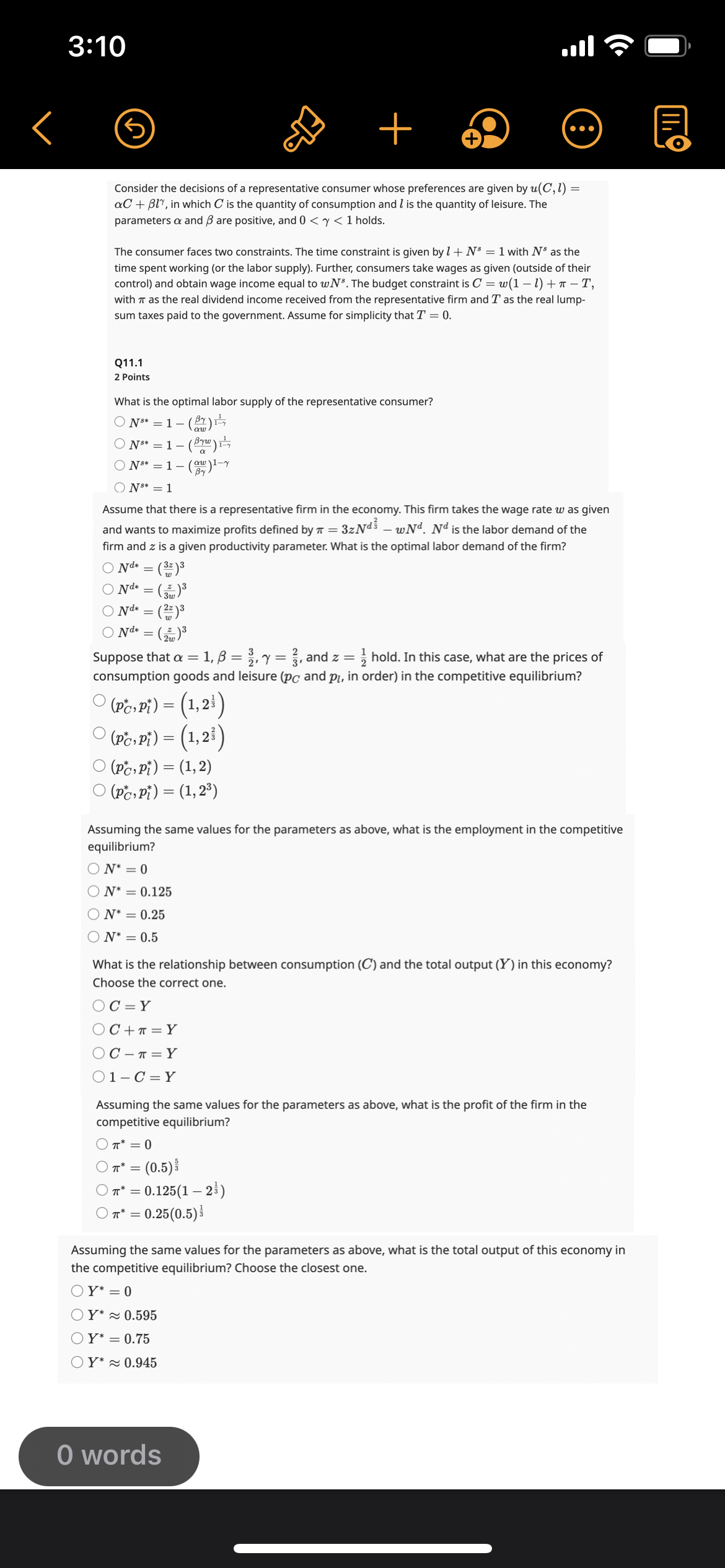 Solved Consider the decisions of a representative consumer | Chegg.com
