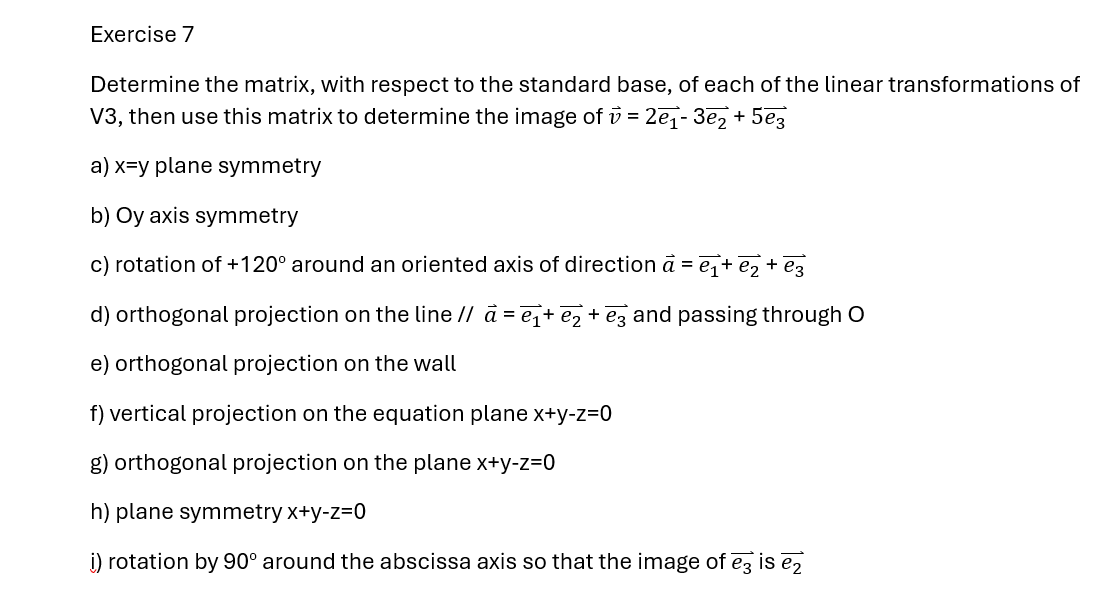 Advanced Math - ﻿Linear AlgebraPlease kindly show me | Chegg.com