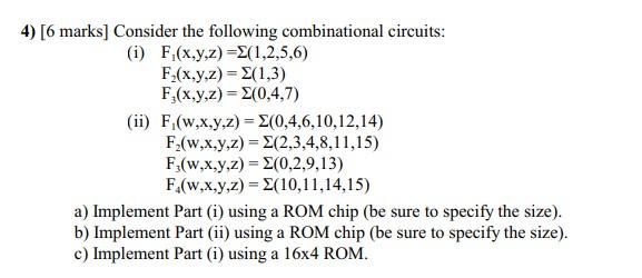 Solved [6 marks] Consider the following combinational | Chegg.com