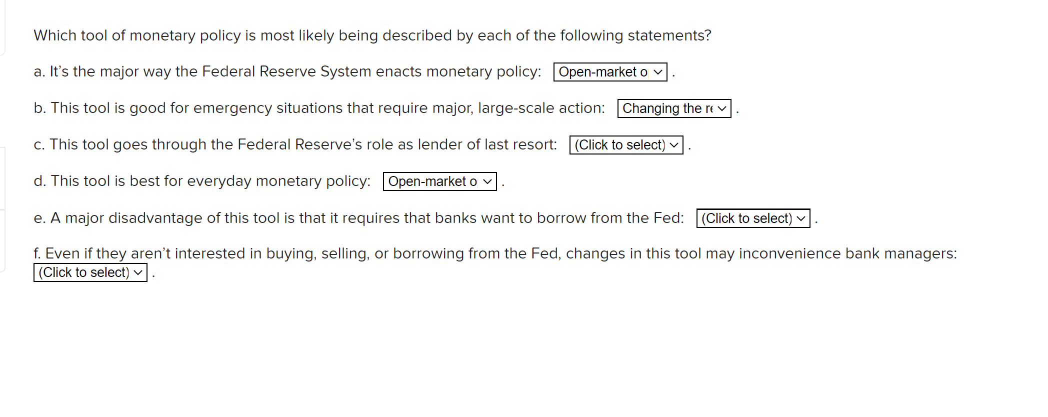 Solved I I did a few but not sure if they're correct. There | Chegg.com