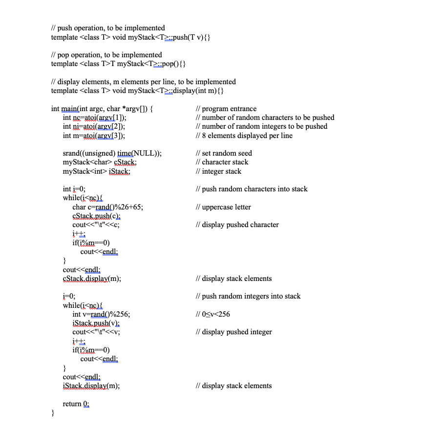 Solved Read the following program named myStack.cpp | Chegg.com