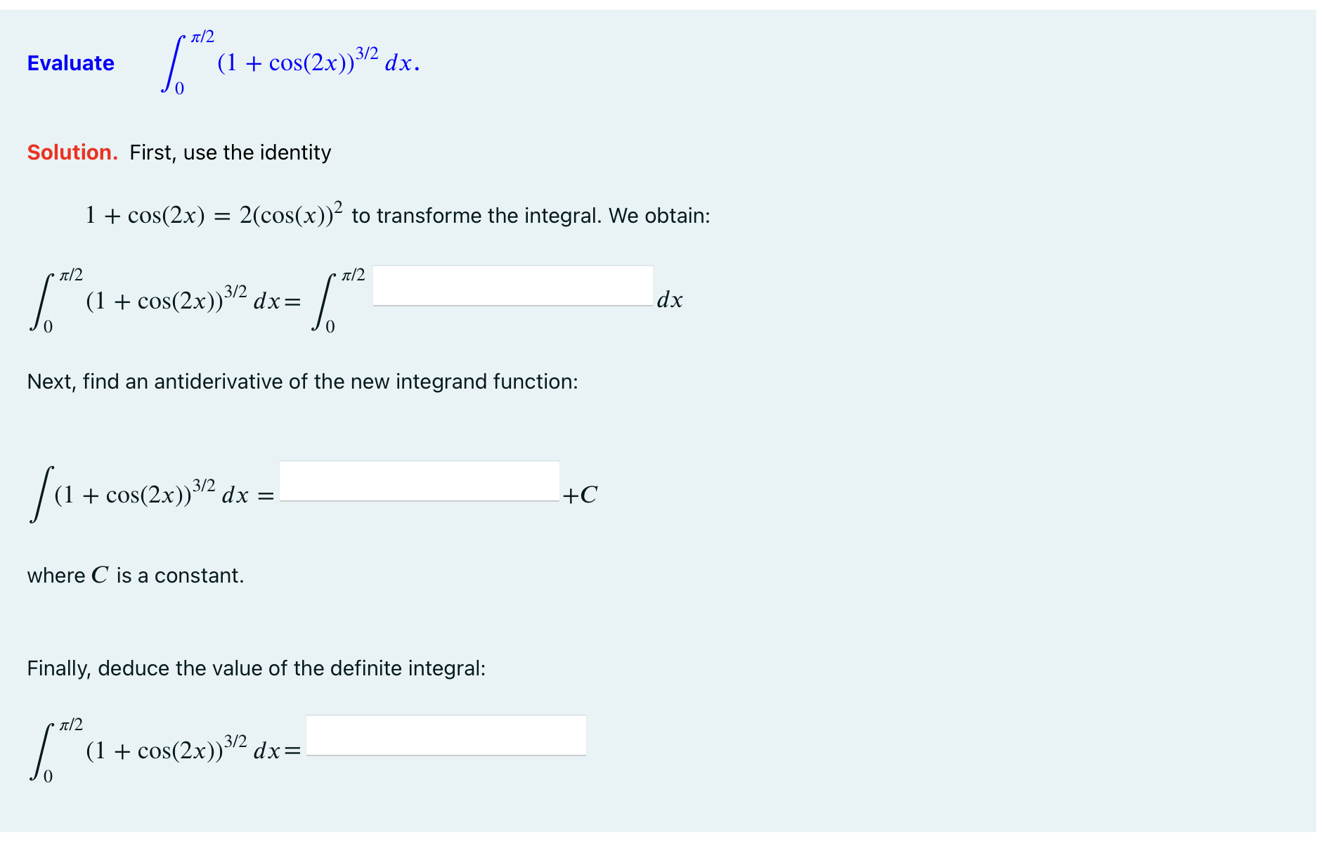 Solved Evaluate the integral using integration by parts: | Chegg.com