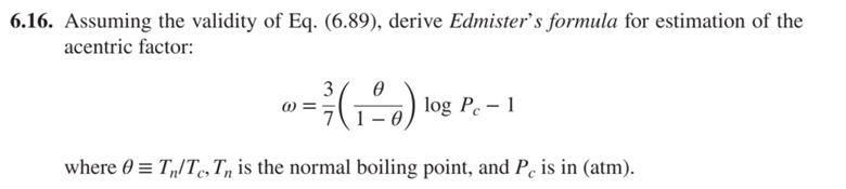 Solved Assuming the validity of Eq. (6.89), derive | Chegg.com
