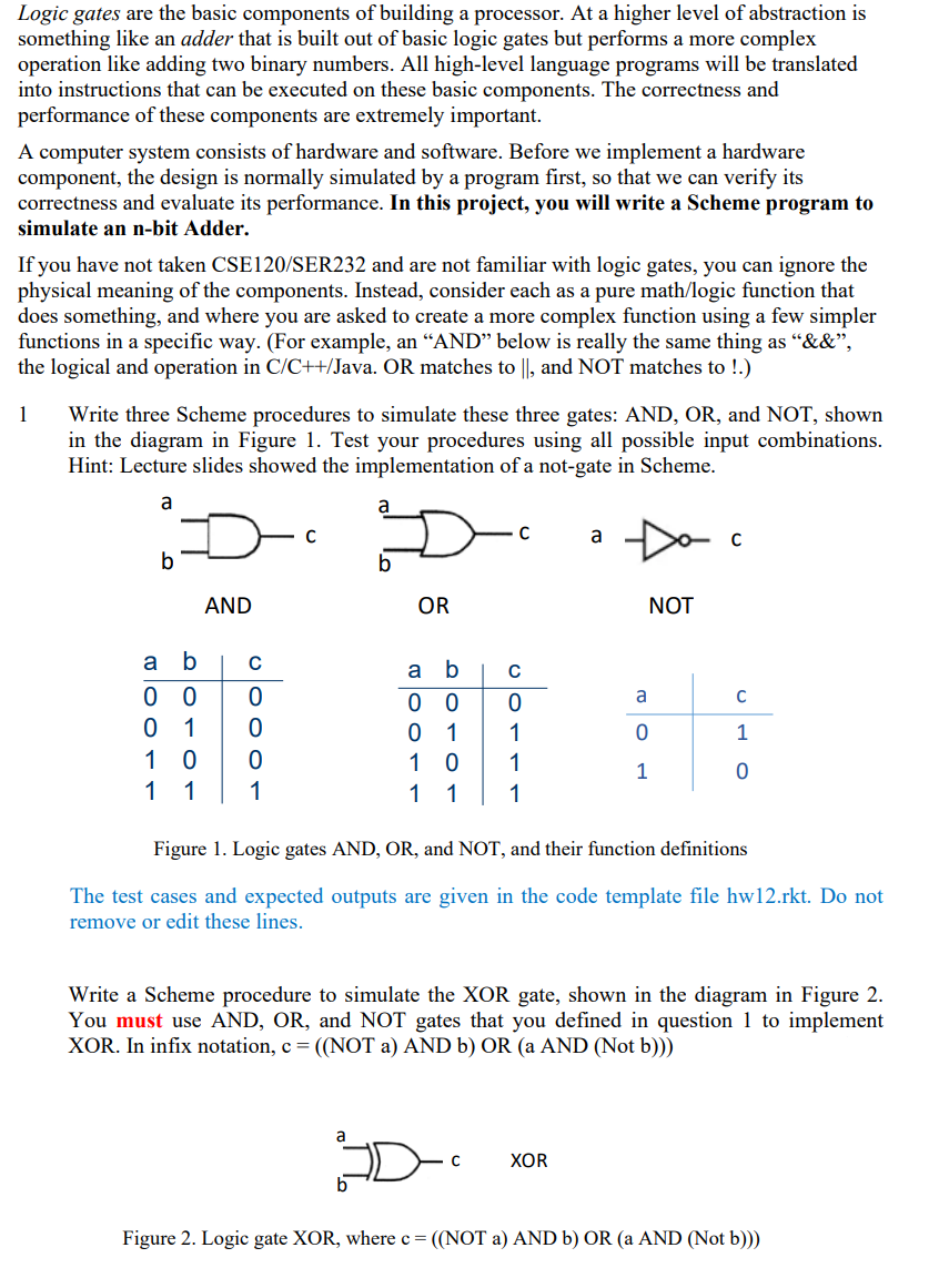 Solved Using Scheme In Drracket Please Q1 Enter Your 7281