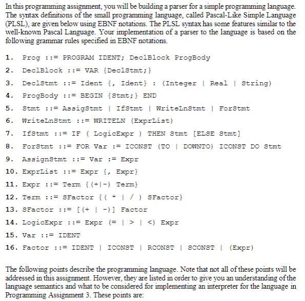 Solved 1. 5. In this programming assignment, you will be | Chegg.com