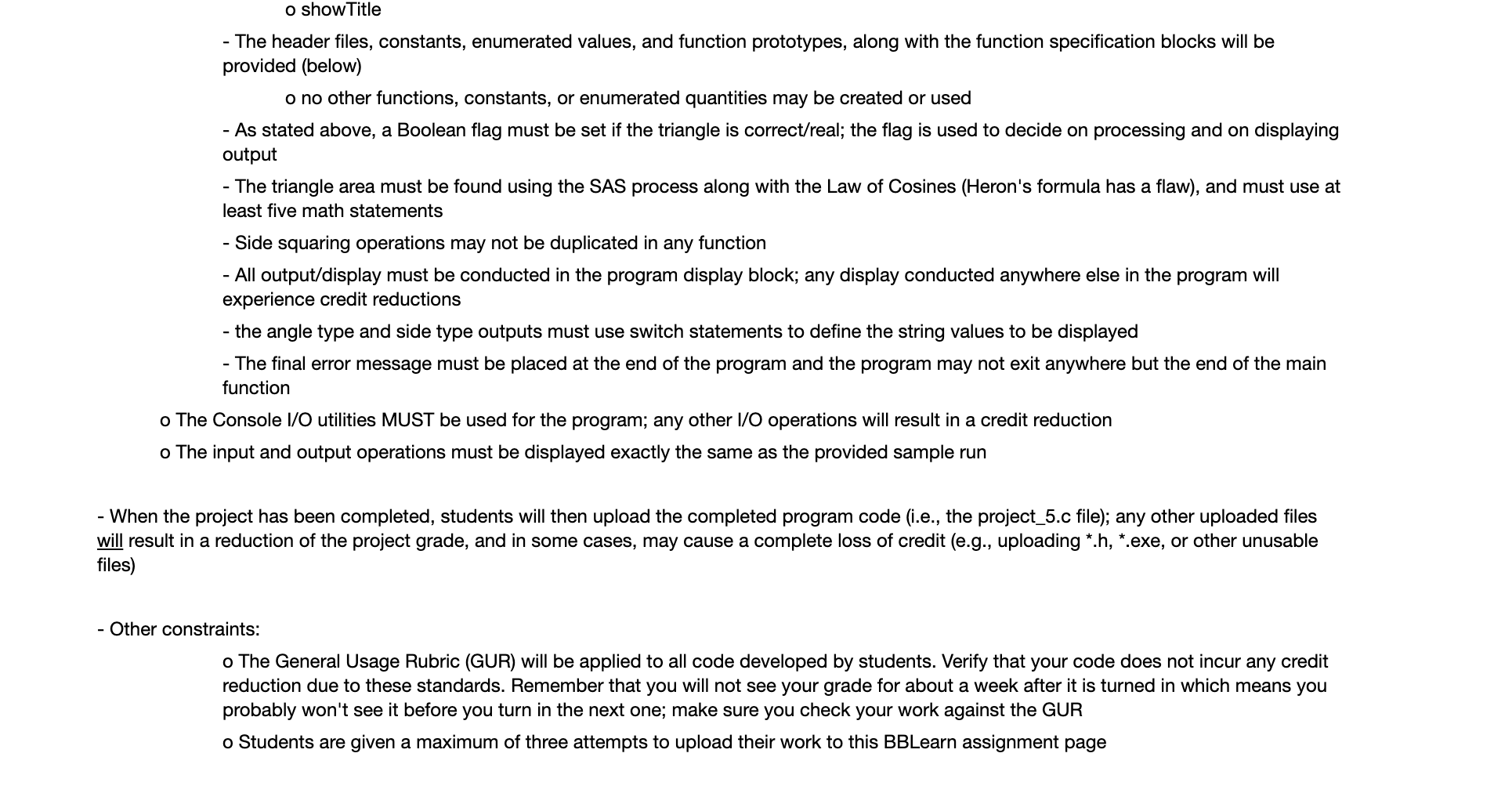 Solved ASSIGNMENT SPECIFICATIONS - The program assigned will | Chegg.com