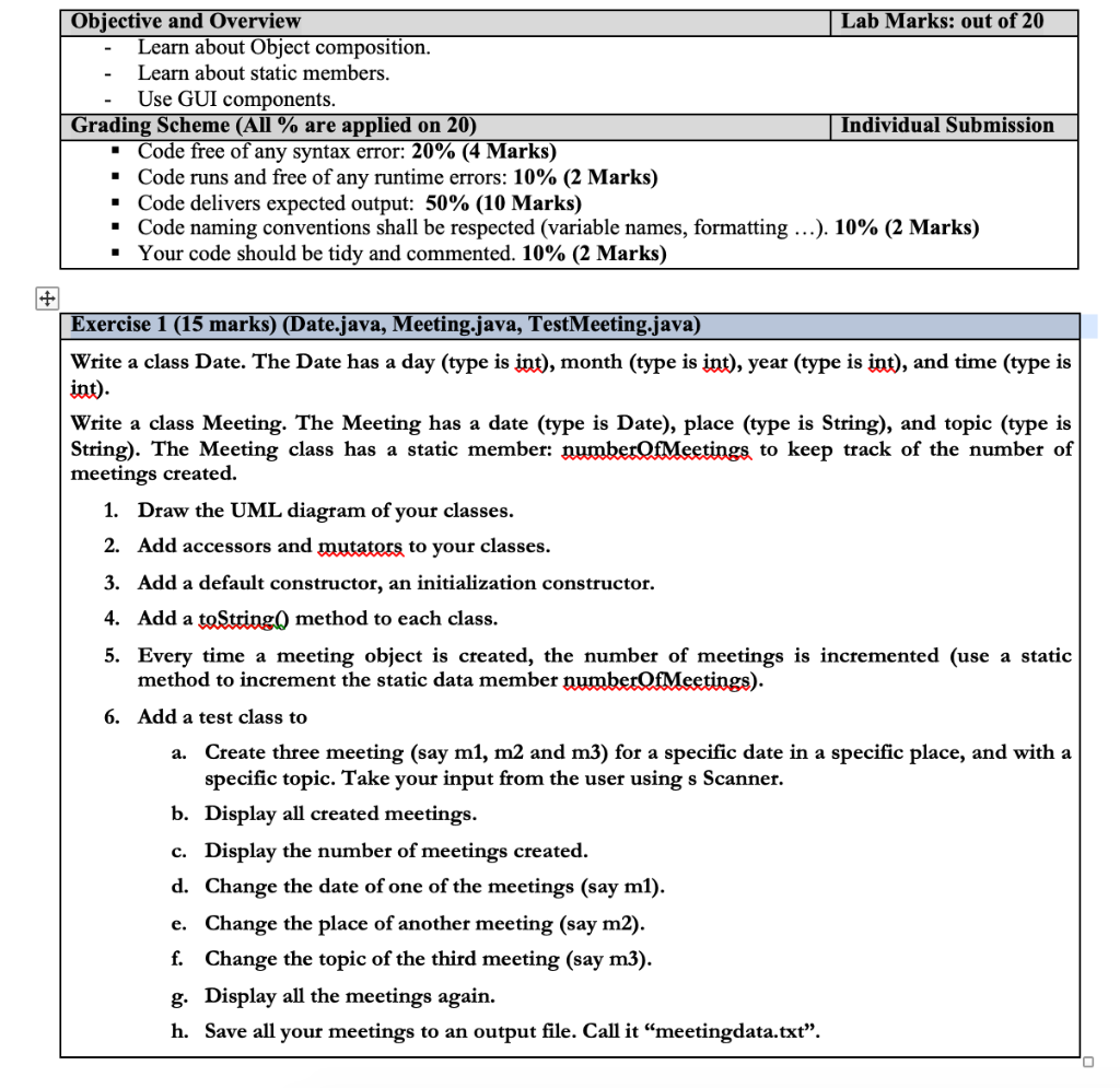 Solved Objective and Overview Lab Marks: out of 20 Learn | Chegg.com