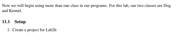 Solved Now we will begin using more than one class in our | Chegg.com