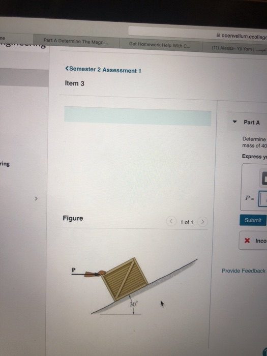 Solved openvellum.ecollege Part A Determine The Magni... | Chegg.com