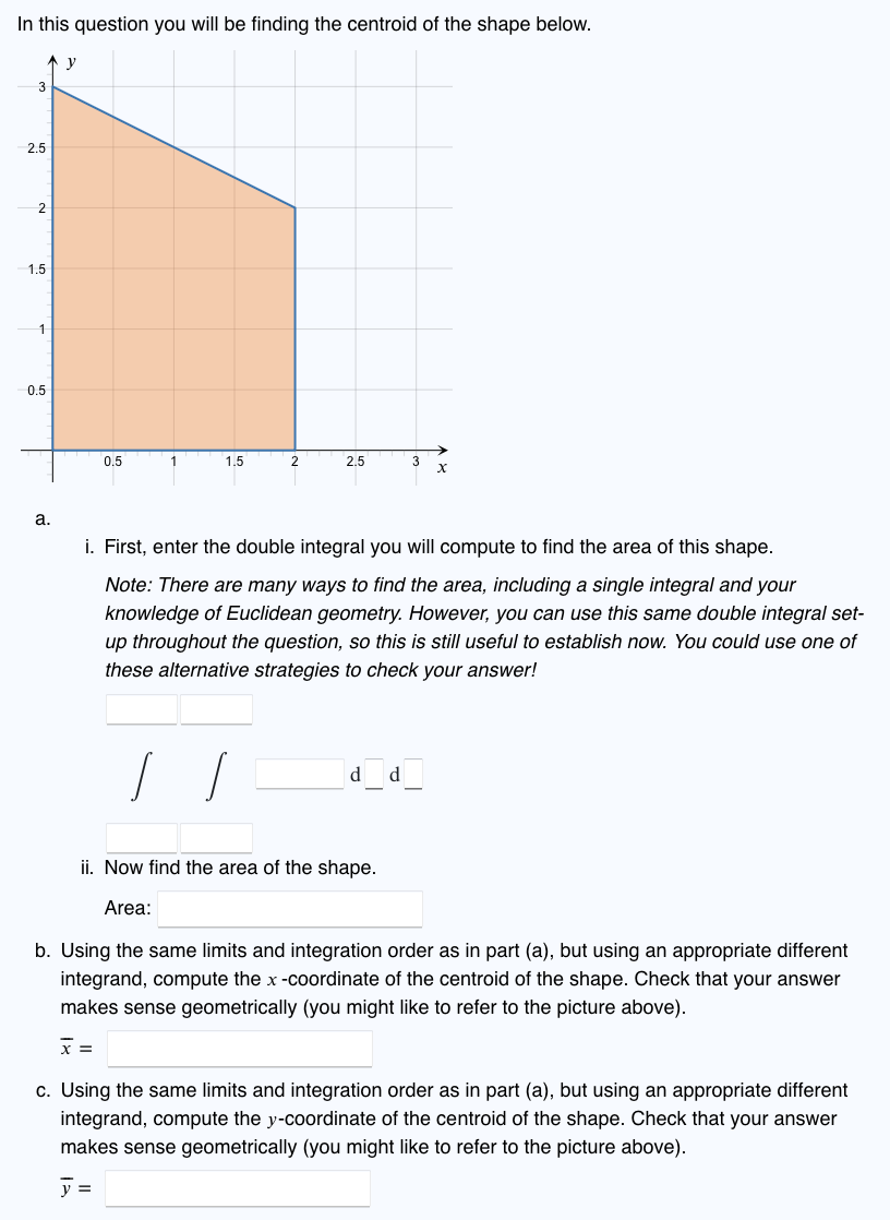 Solved In this question you will be finding the centroid of | Chegg.com