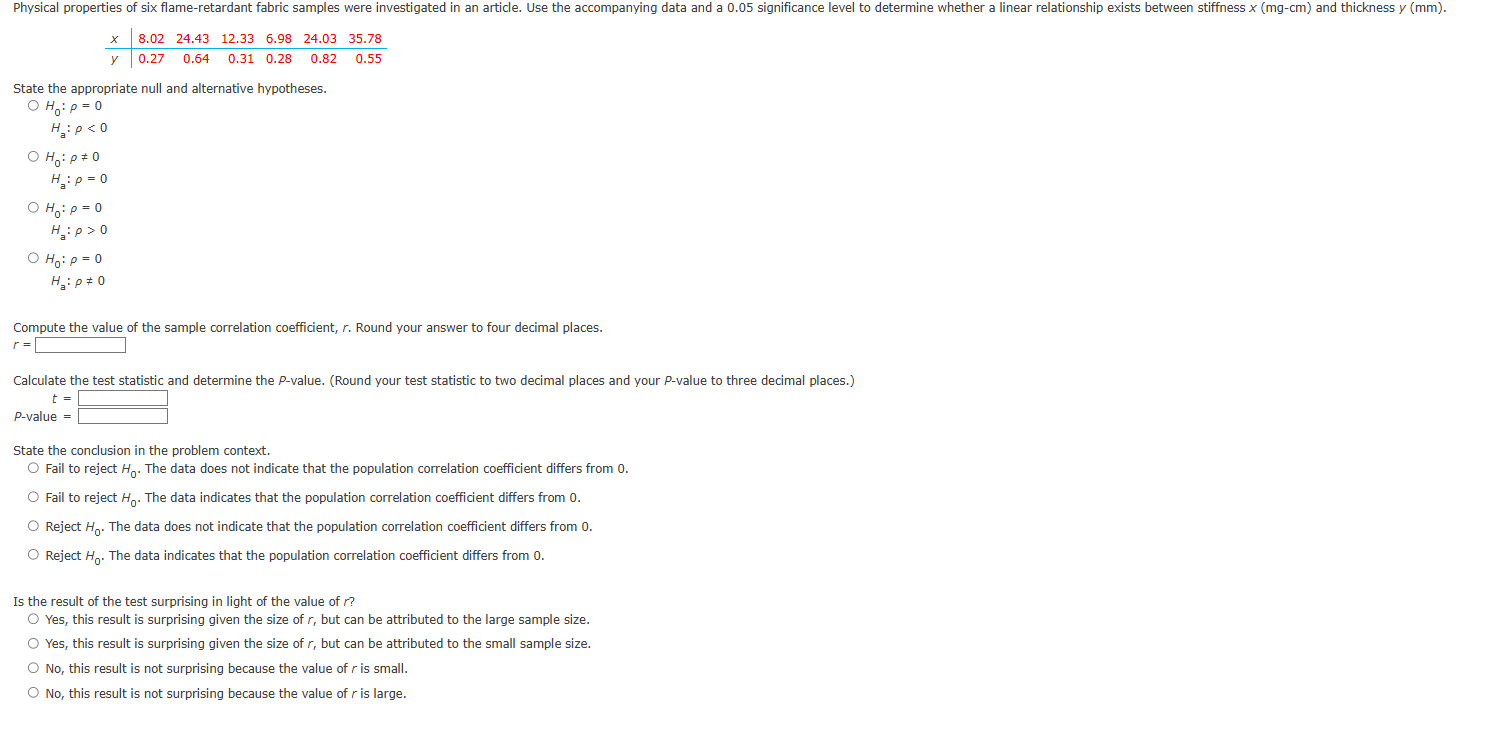 Solved State the appropriate null and alternative | Chegg.com