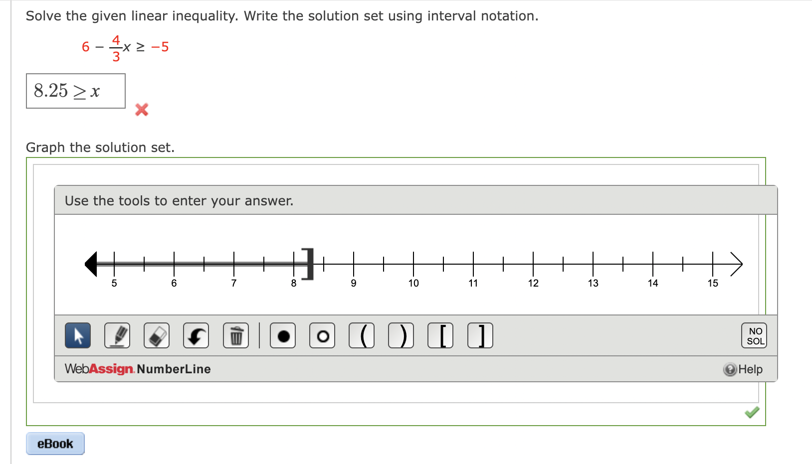 Solved Solve the given linear inequality. Write the solution | Chegg.com