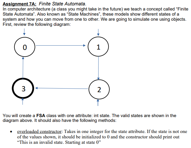 Solved Assignment 7A: Finite State Automata. In computer | Chegg.com