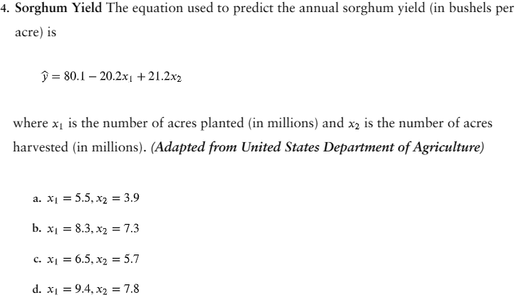 Solved Predicting y-Values In Exercises 3–6, use the | Chegg.com