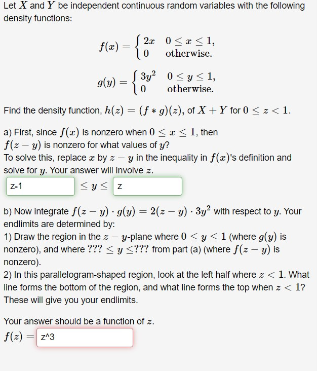 Let X and Y be independent continuous random | Chegg.com