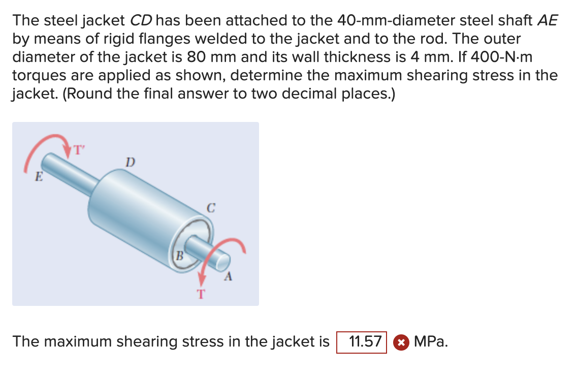 Solved The steel jacket CD has been attached to the | Chegg.com