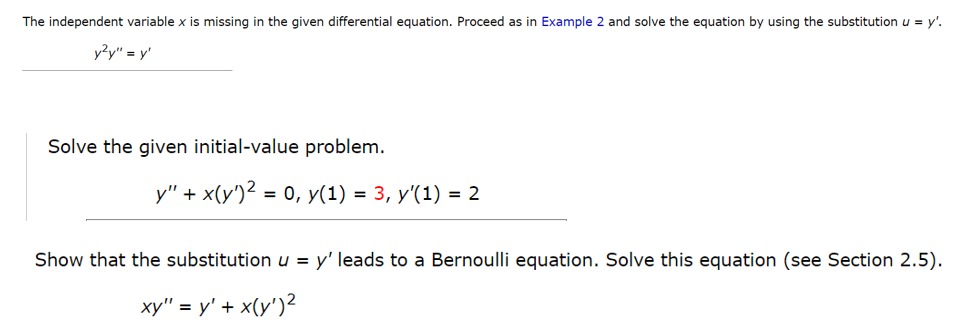 Solved The independent variable x is missing in the given | Chegg.com