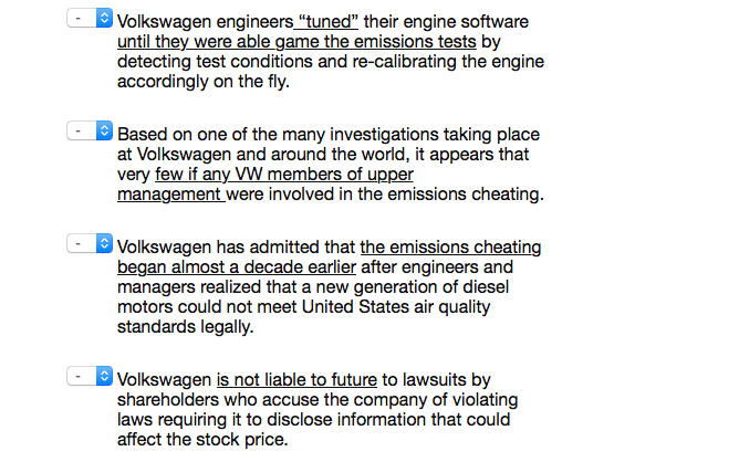 Solved QUESTION 2 VW Emissions Cheating Scandal (B) Match | Chegg.com