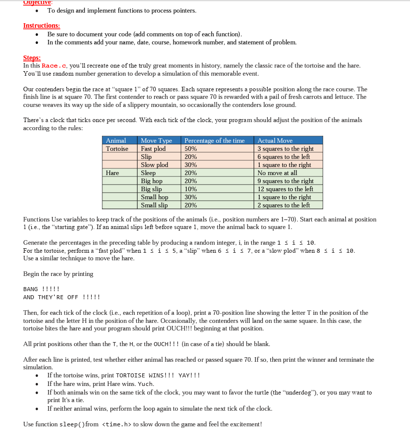 Solved - To design and implement functions to process | Chegg.com