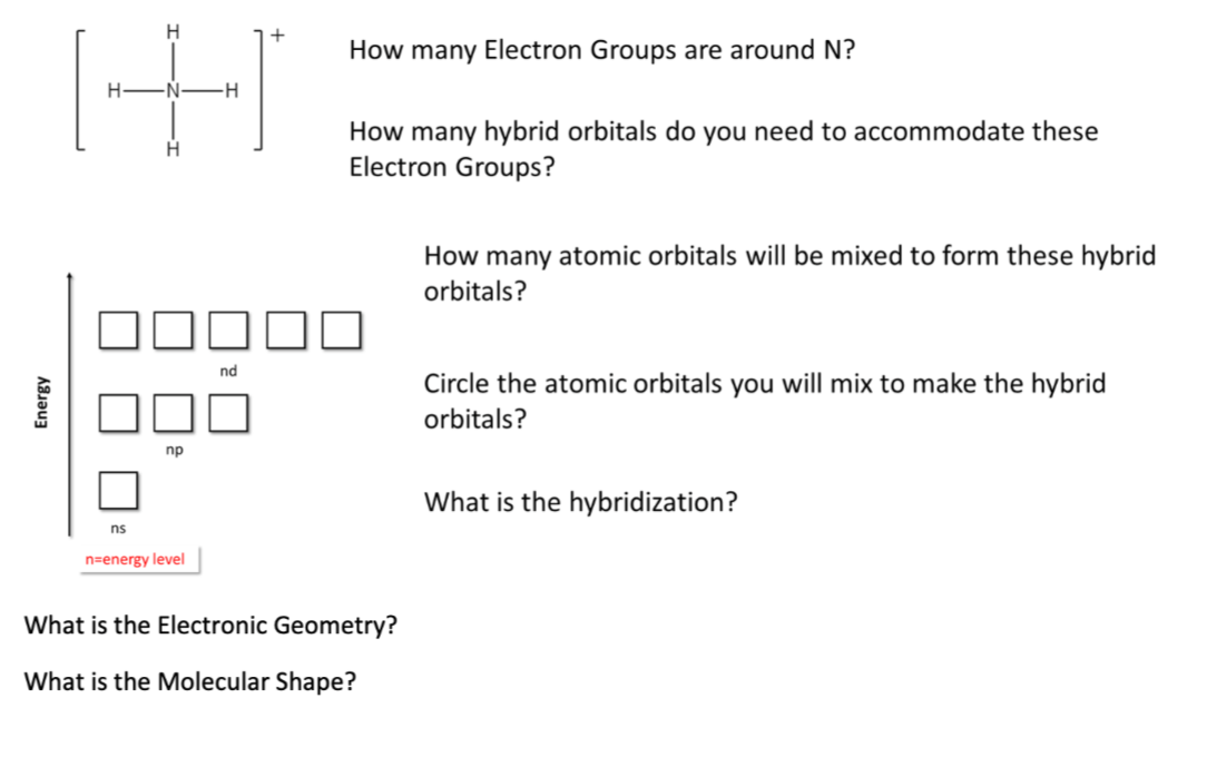 Solved How many Electron Groups are around N?How many hybrid | Chegg.com