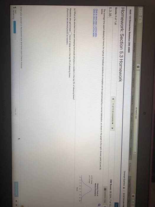 Solved Homework: Section 5.3 Homework 5.3.35 below. the | Chegg.com