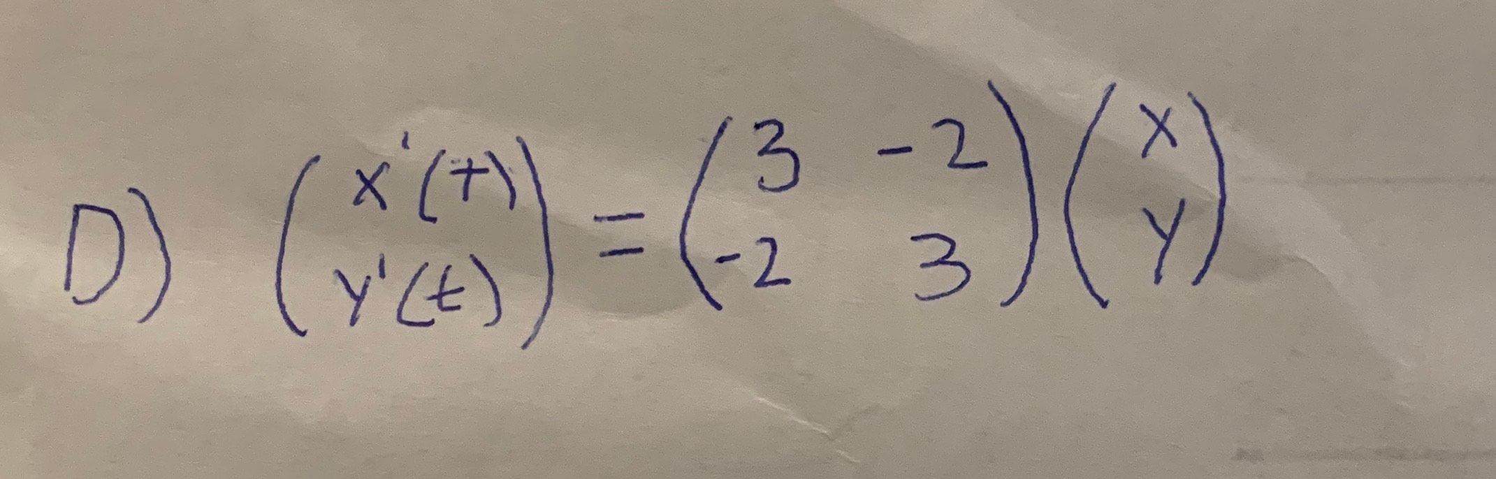 Solved D) () = 62 3)(0) | Chegg.com