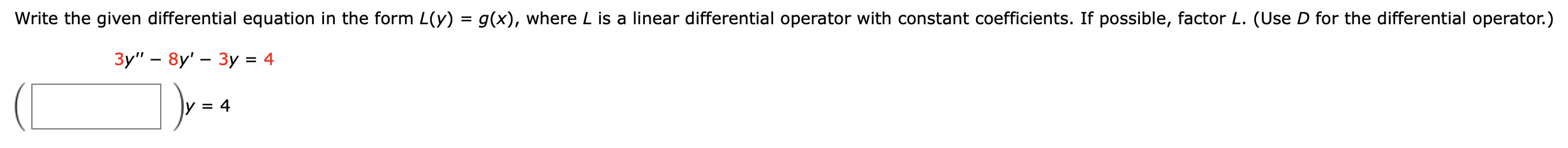 Solved Write the given differential equation in the form | Chegg.com