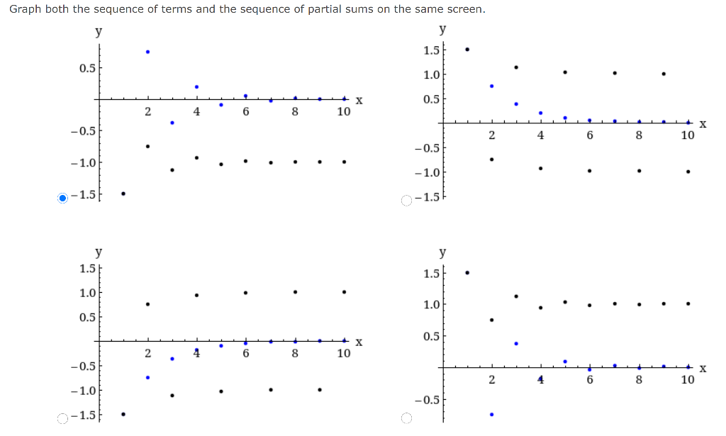 Solved Find 10 partial sums of the series. (Round your | Chegg.com