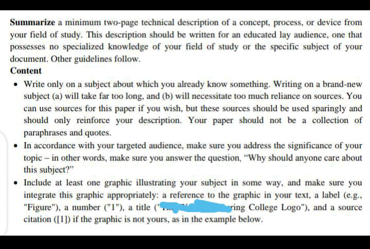 Summarize a minimum two-page technical description of | Chegg.com