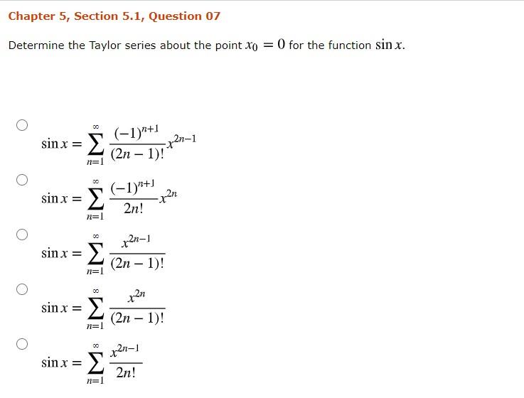 Solved Chapter 5, Section 5.1, Question 07 Determine the | Chegg.com